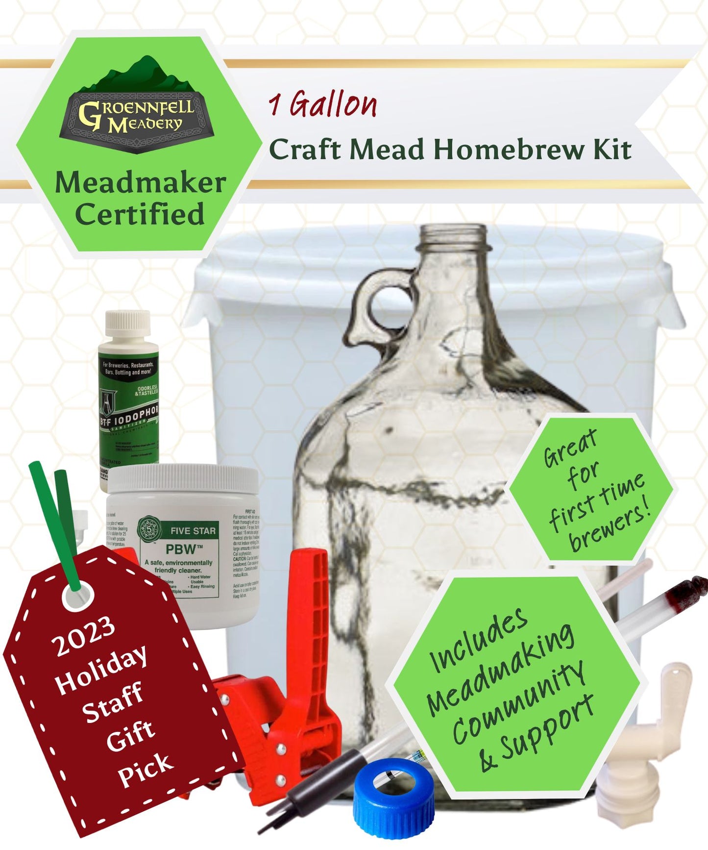 One Gallon Mead Flex Homebrew Equipment Kit Groennfell Havoc Mead One Gallon Mead Flex Homebrew Equipment Kit Groennfell Havoc Mead
