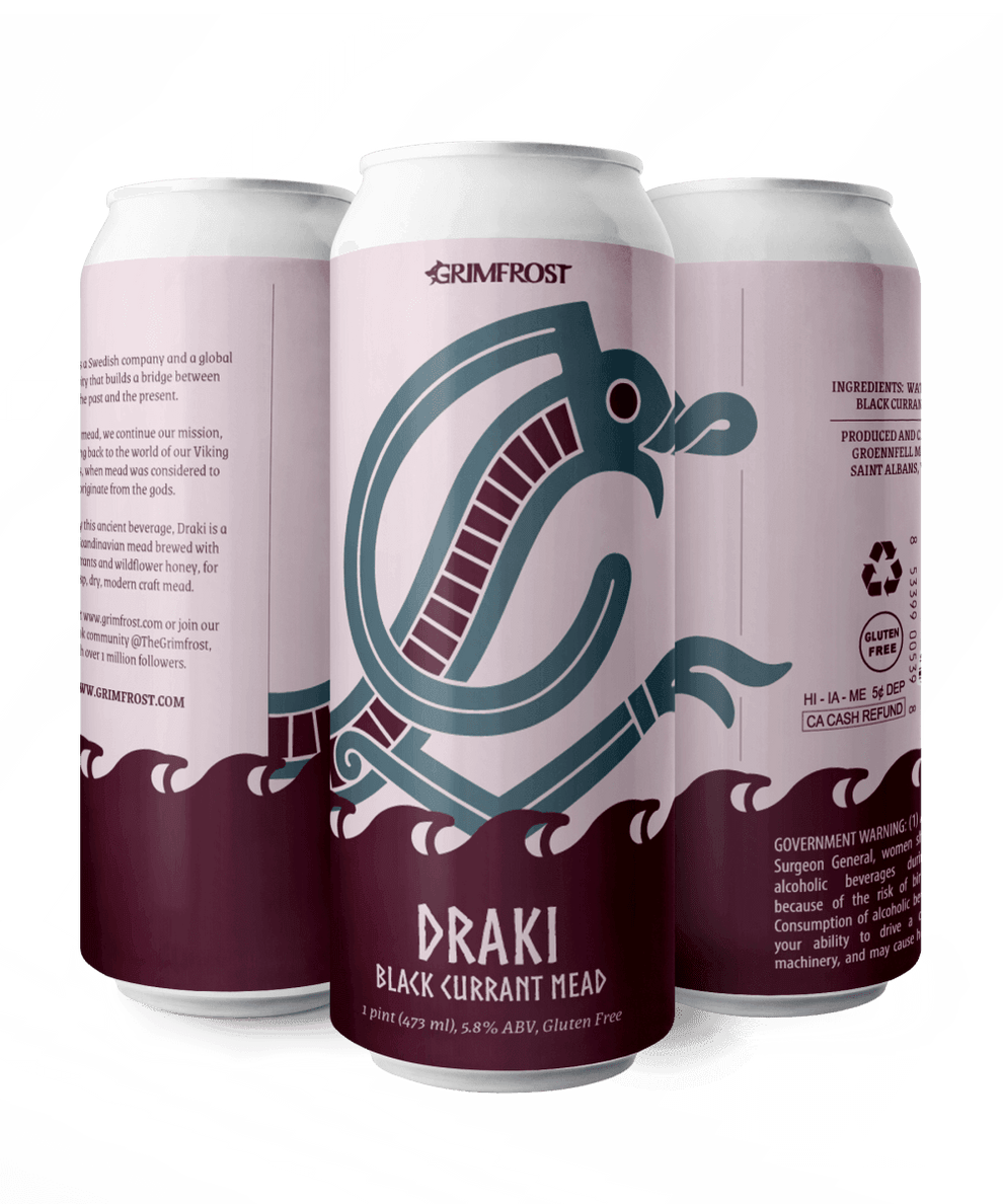 Draki Black Currant Mead by Grimfrost – Groennfell & Havoc Mead Store